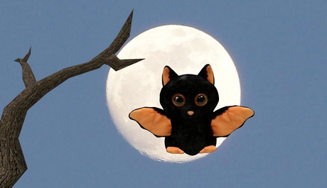 Second Life Marketplace - HOVERING GHOST & BAT SET ***Sale For Halloween***