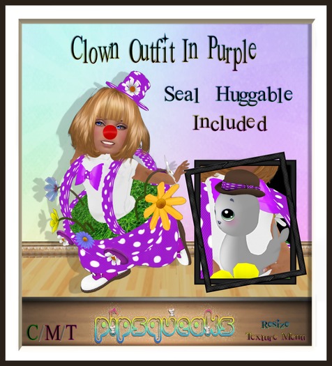 Second Life Marketplace - {PiP} Clown Costume Purple