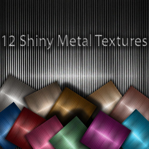 Second Life Marketplace - Shiny Metal Glow Texture Set - 12 Full perm ...