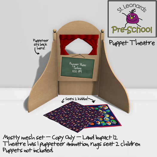 Second Life Marketplace - Tiny Spaces - St. Leonard's Preschool Puppet ...