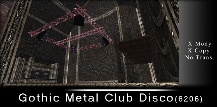 Second Life Marketplace - FD Design GothIc Metal Club Disco 6206 (122P) B.