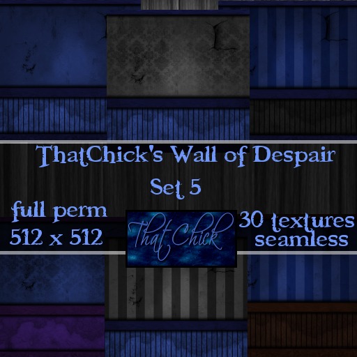 Second Life Marketplace - ThatChick's Wall of Despair Set 5
