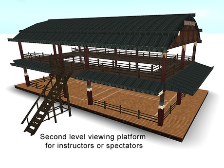 Second Life Marketplace - Authentic Outdoor Dojo Building (Japanese style).