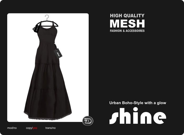 Second Life Marketplace - shine by [ZD] MESH - Maxidress "Silvi"