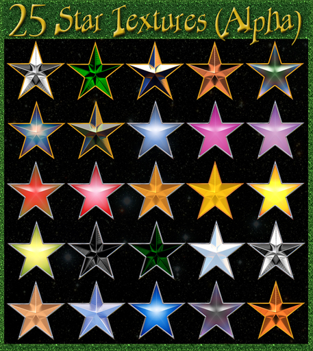 Second Life Marketplace - $25 Star Textures (alpha)
