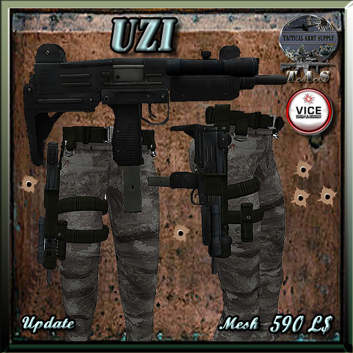 Second Life Marketplace - UZI T.A.S v1.0 Tactical Army Supply