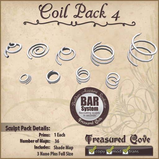 Second Life Marketplace - -TC- Coil Pack 4 Clearance Priced