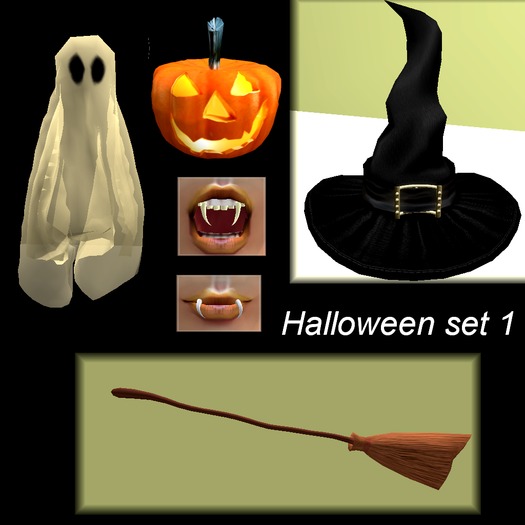 Second Life Marketplace - Halloween items set 1