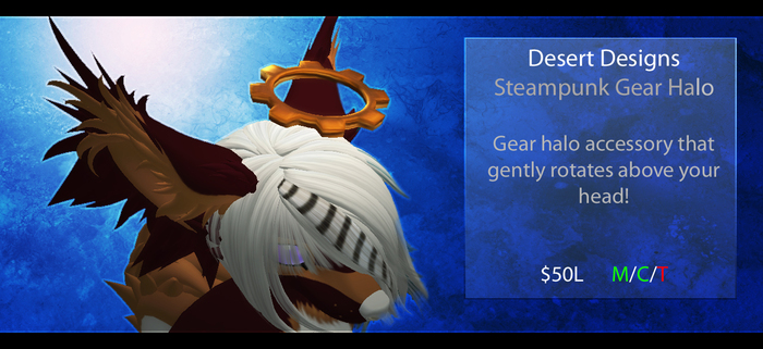 Second Life Marketplace - [DD] Steampunk Gear Halo