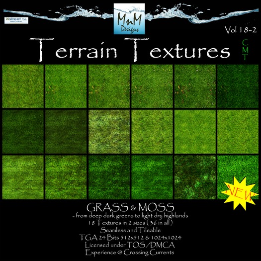 Second Life Marketplace - Terrain Textures Vol 18-2 Grass from ***MnM ...