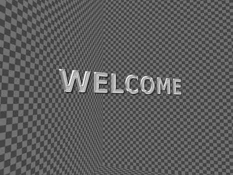 Second Life Marketplace - Full Perm Original Chrome Welcome Sign with a ...