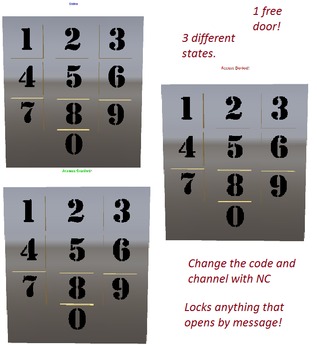 Second Life Marketplace - Security Keypad V1 (BOXED)