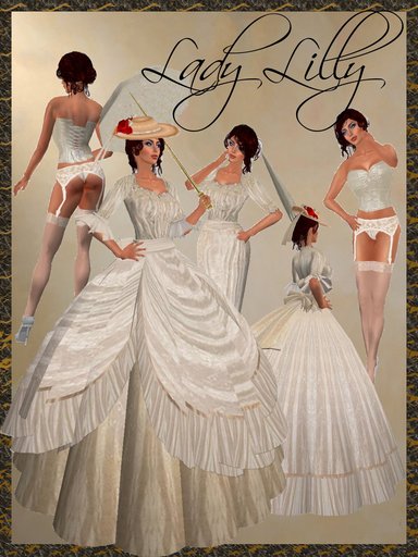 Second Life Marketplace - *Goddess* Lady Lilly Western Costume in Cream