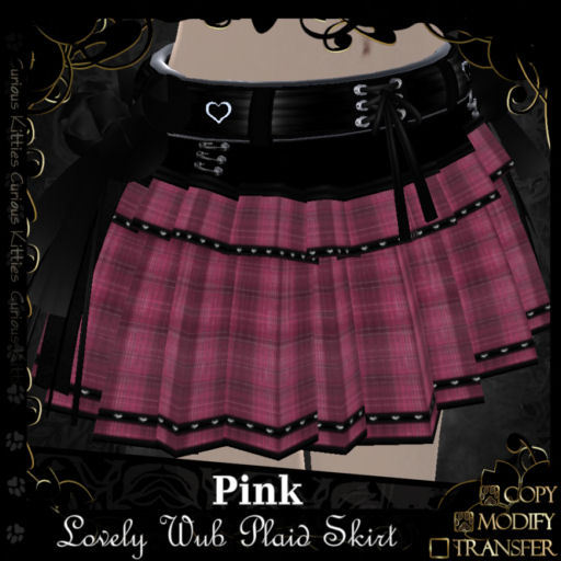 Second Life Marketplace - =^.^= Curious Kitties - Lovely Wub Plaid ...