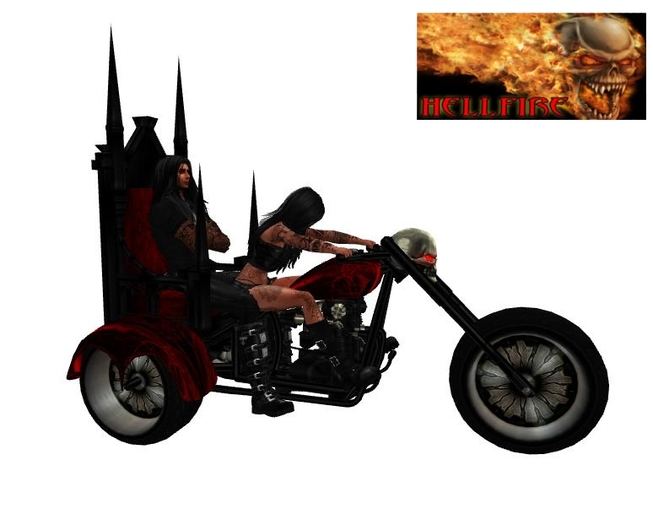 Second Life Marketplace - "HELLFIRE"Masters Throne Trike(boxed)