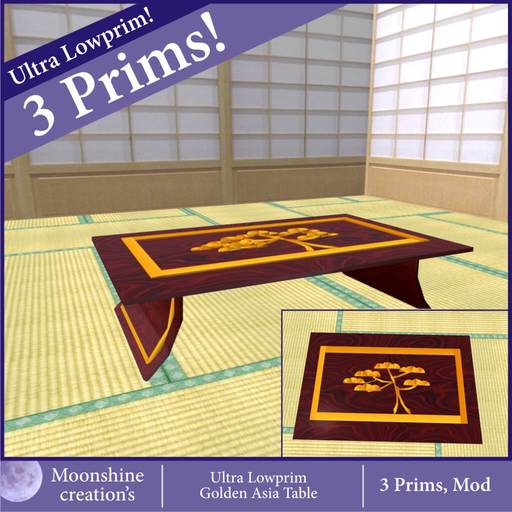 Second Life Marketplace - [Moonshine Creations] Ultra Lowprim - Golden ...