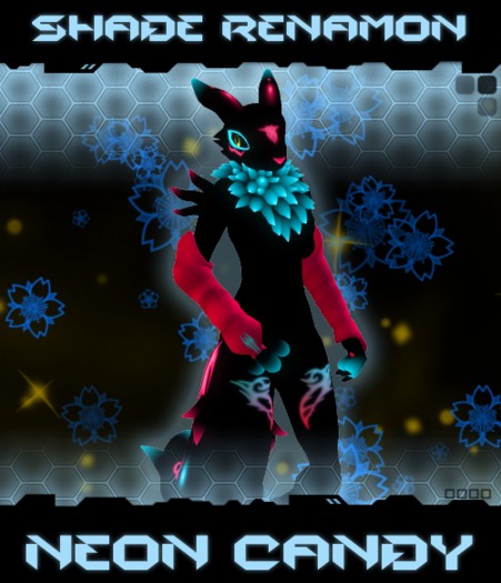 Second Life Marketplace - KZM Shade Mod for the KZK Renamon: Neon Candy