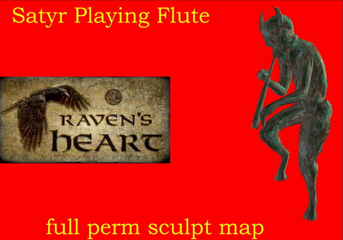 Second Life Marketplace - *RH* Satyr Playing Flute_Protected (sculpt)