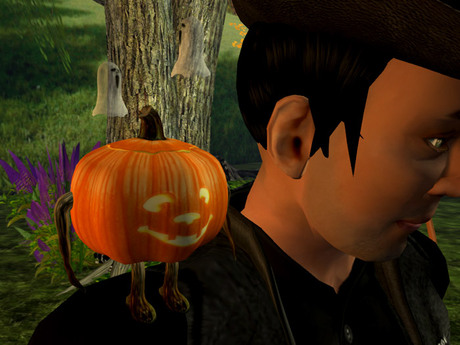 Second Life Marketplace - Pooky Pumpkin Shoulder Puppet