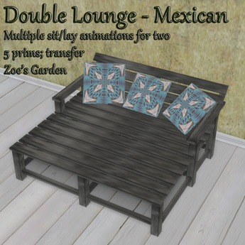 Second Life Marketplace - *ZG* Double Lounge - Mexican