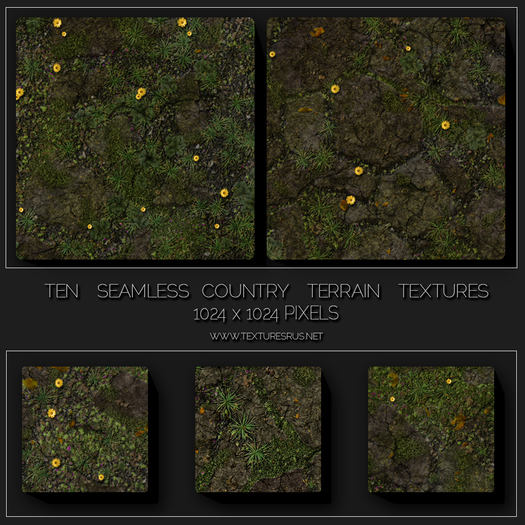 Second Life Marketplace - TRU Textures - 10 Country Terrain Textures 24 ...
