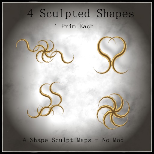 Second Life Marketplace - 4 Sculpted SHAPES- BOXED