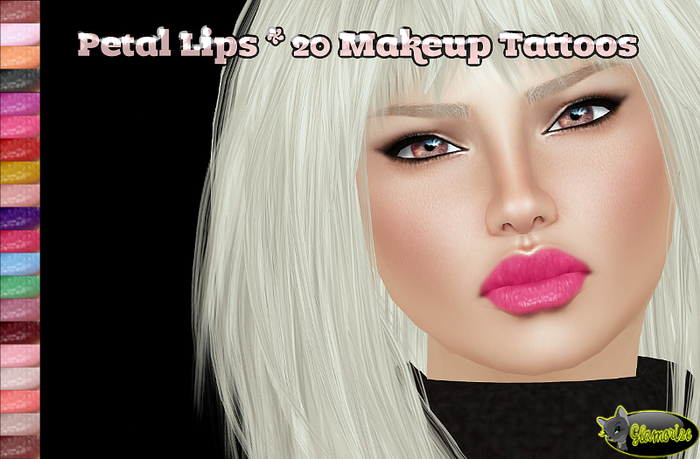 Second Life Marketplace - .:Glamorize:. Petal Lips - 20 colors