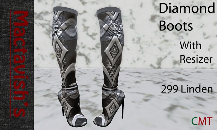Second Life Marketplace - Mactavish's Diamond Boots