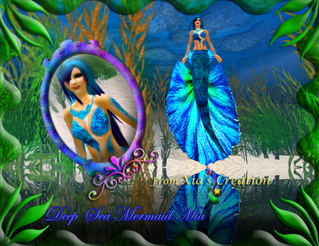 Second Life Marketplace - blue mermaid deep sea mia from xia's creation