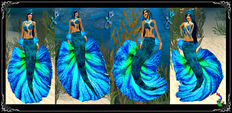 Second Life Marketplace - blue mermaid deep sea mia from xia's creation