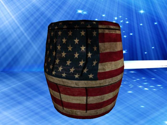 Second Life Marketplace - Flag Barrel - USA