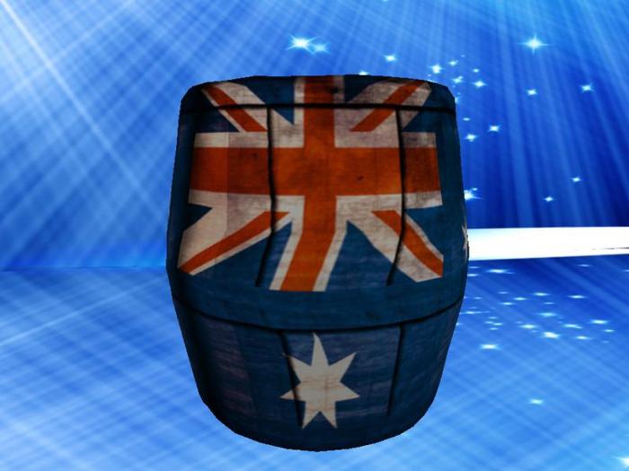 Second Life Marketplace - Flag Barrel - Australia