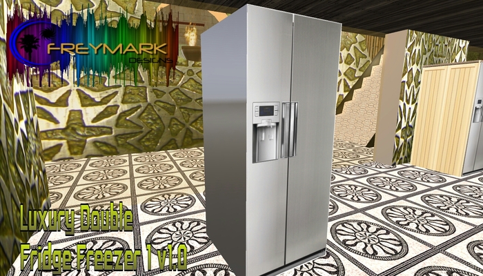 Second Life Marketplace - Luxury Double Fridge Freezer 1 v1.0
