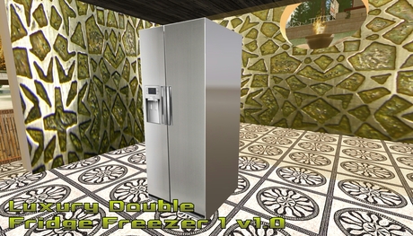 Second Life Marketplace - Luxury Double Fridge Freezer 1 v1.0