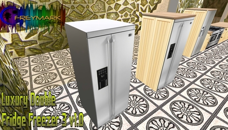 Second Life Marketplace - Luxury Double Fridge Freezer 3 v1.0