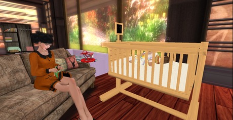 Second Life Marketplace - ZM Creation - Baby Cradle (for prim baby)