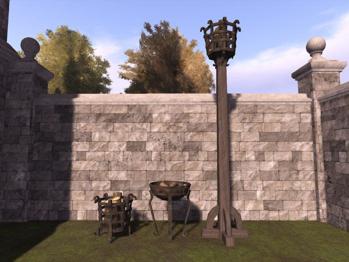 Second Life Marketplace - (GL) Medieval Braziers Set