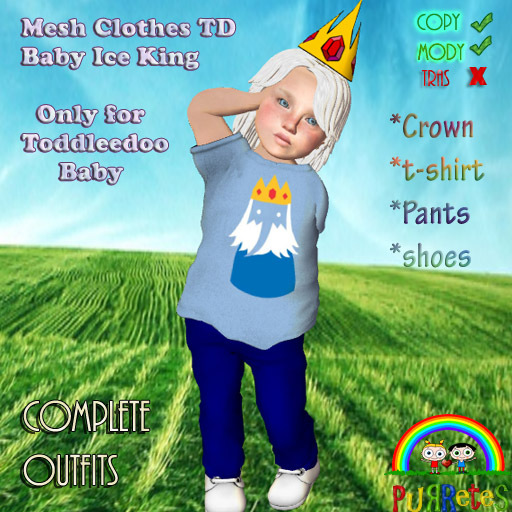 Second Life Marketplace - *-*Purretes*-* Mesh Clothes TD Baby Ice King