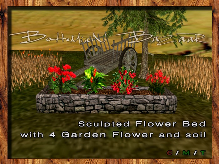 Second Life Marketplace - Garden Flower set with flowers,soil,flower ...