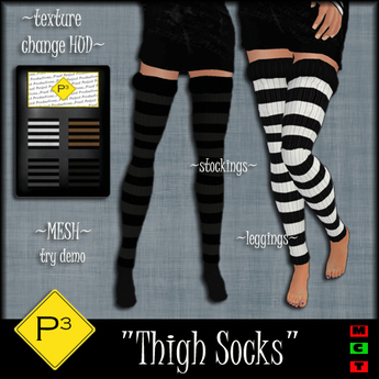 Second Life Marketplace - Thigh Socks - Neutrals