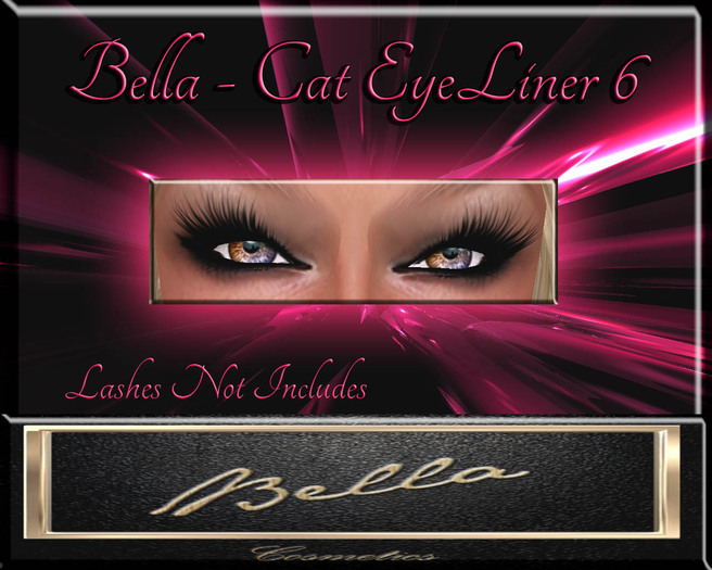 Second Life Marketplace - Bella - Cat EyeLiner 6