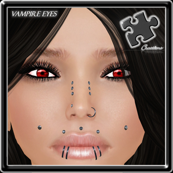 Second Life Marketplace - Vampire Eyes Unisex / Red