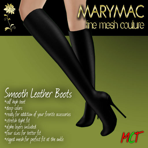 Second Life Marketplace - MM Smooth Leather Boots