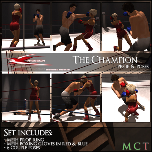 Second Life Marketplace - ::eXpression:: Poses - The Champion Prop