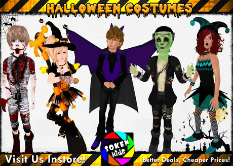 Second Life Marketplace - [S.K.] Halloween Skull Beanie Scarf Set