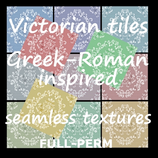 Second Life Marketplace - Victorian tiles Greek - Roman inspired ...