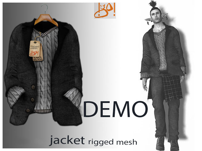 Second Life Marketplace - !gO! Mads Jacket DEMO