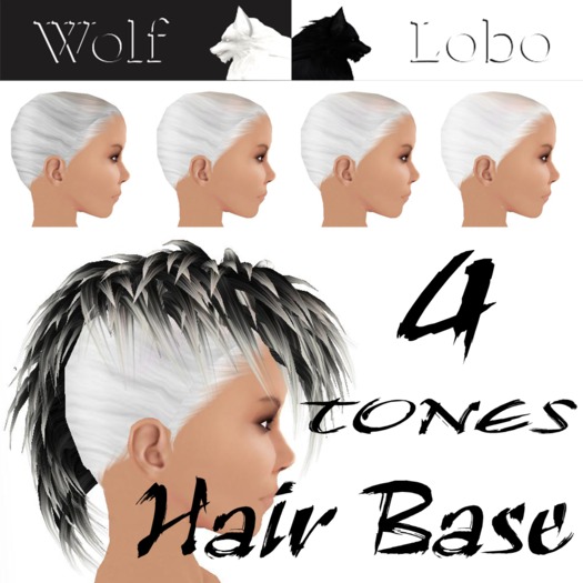 Second Life Marketplace - Hair Base White