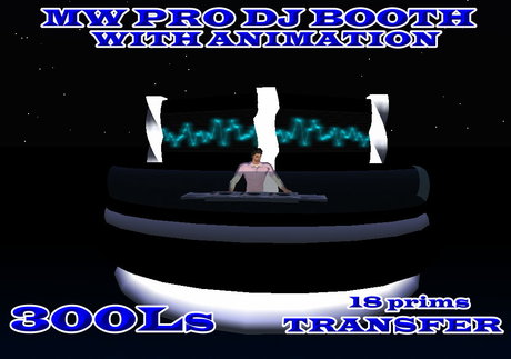 Second Life Marketplace - MW PRO DJ booth with animation transfer