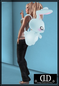 Second Life Marketplace - :::D&D::: Kawai Blue*Bunny Backpack